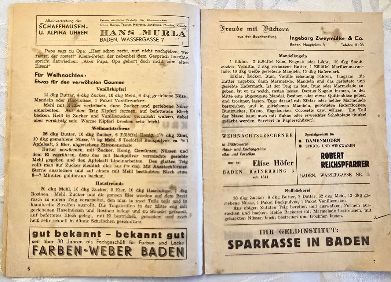 Badener Weihnachtspost 1955